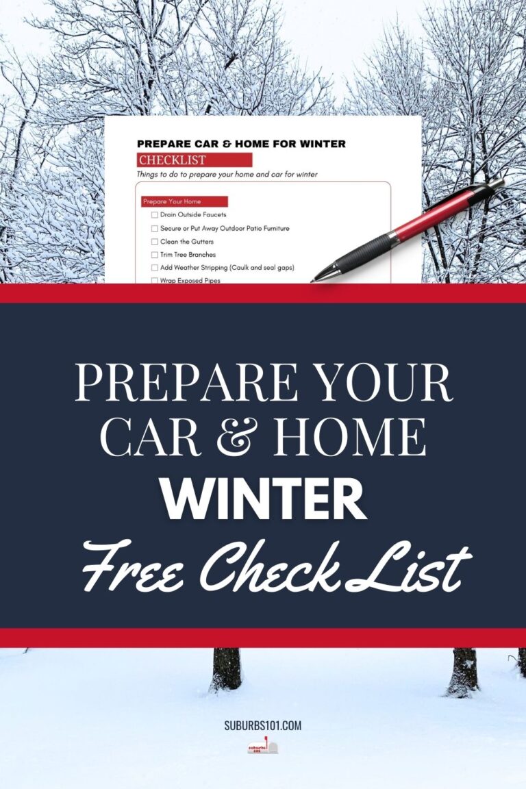 How to Prepare Your Home & Car for Winter (Free Printable Checklist ...