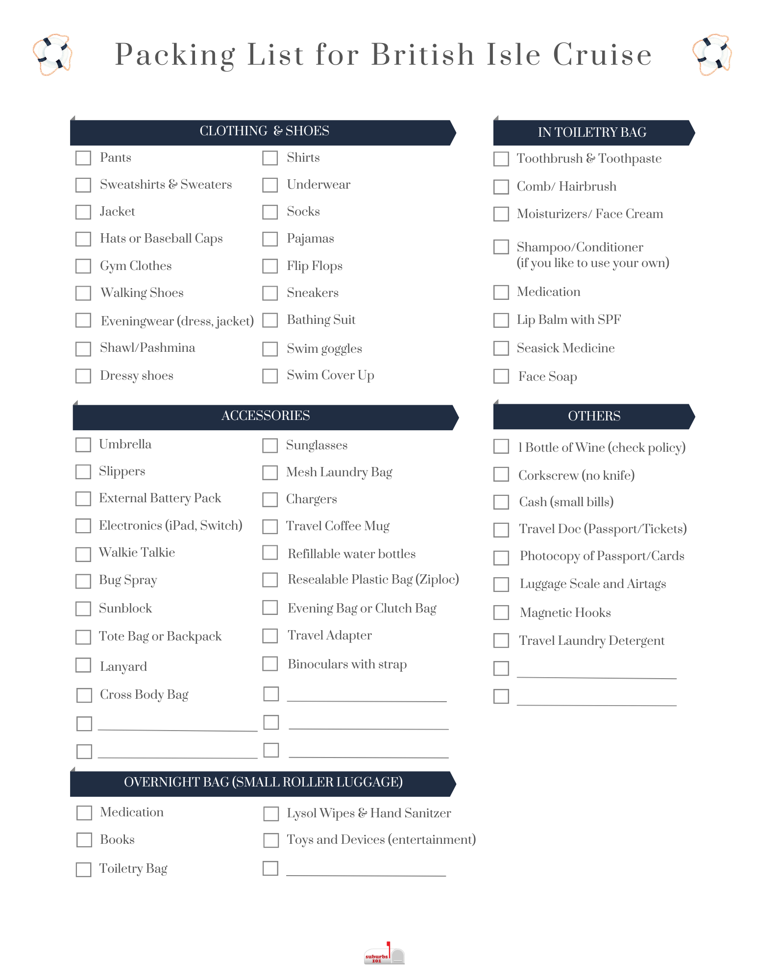 How to Pack Like a Pro: British Isle Cruise (Free Packing List ...