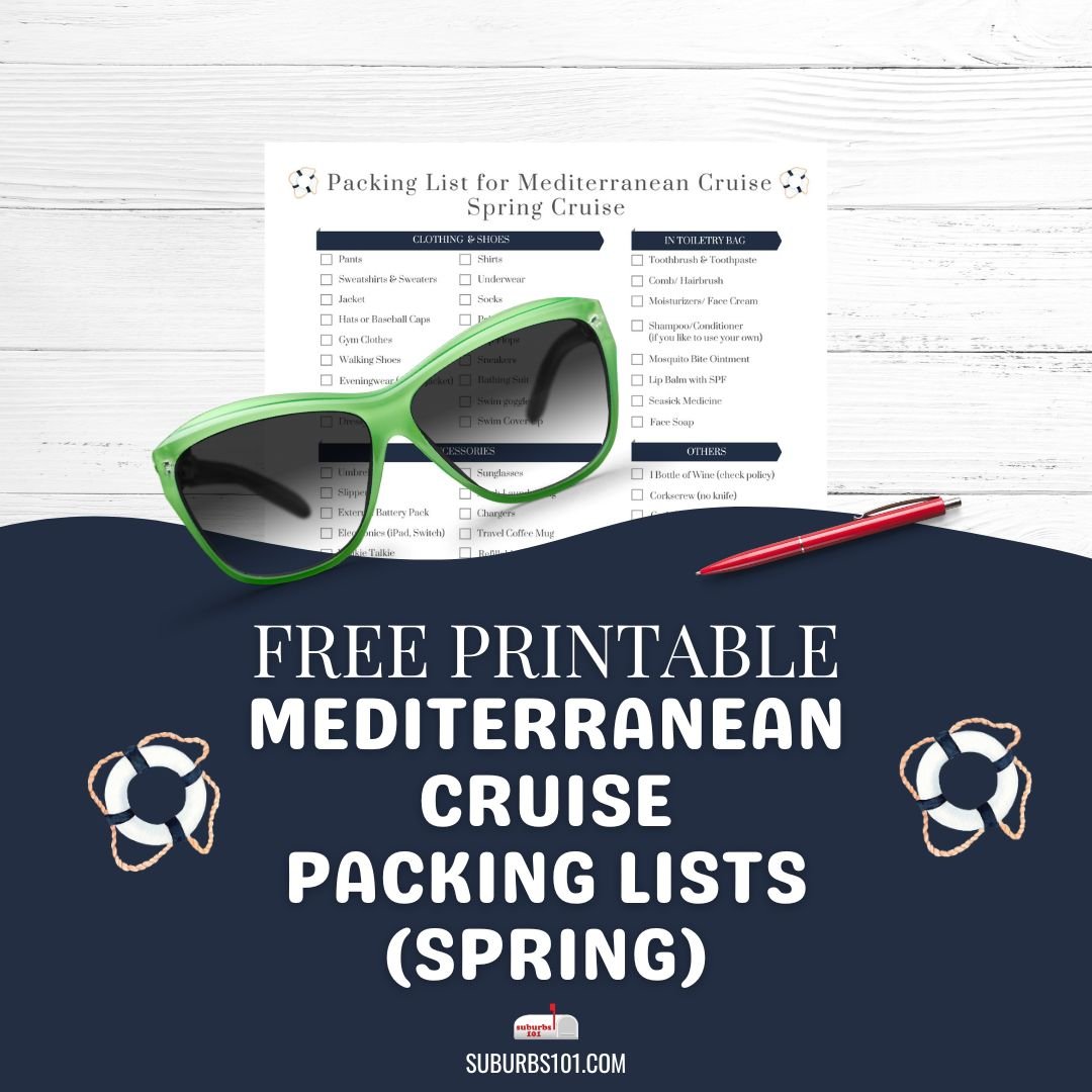 50 Essential Things to Pack for Spring Mediterranean Cruise (Free ...