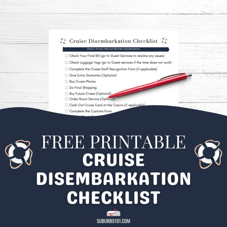 14 Important Things to Do on Cruise Disembarkation (Free Checklist ...