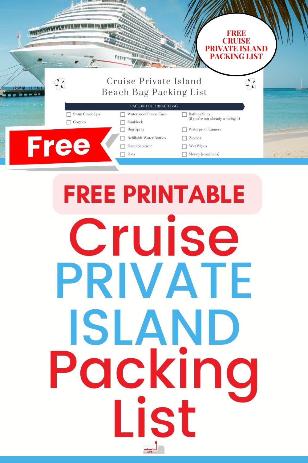 22 Things to Pack in Your Cruise Private Island Beach Bag (Free Packing ...