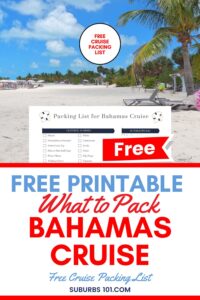 Bahamas Cruise Packing List: 30 Must-Bring Items (Free Printable ...