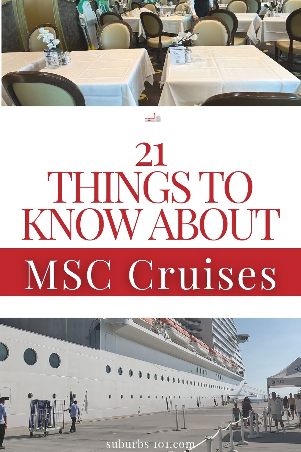 21 Important Things to Know About MSC Cruise - Suburbs 101