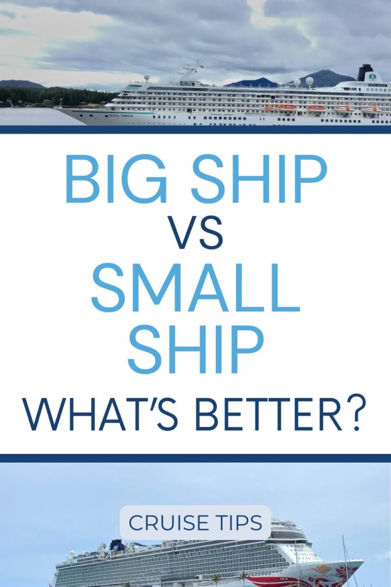 Pros and Cons of Sailing on a Big Cruise Ship vs a Small Cruise Ship ...