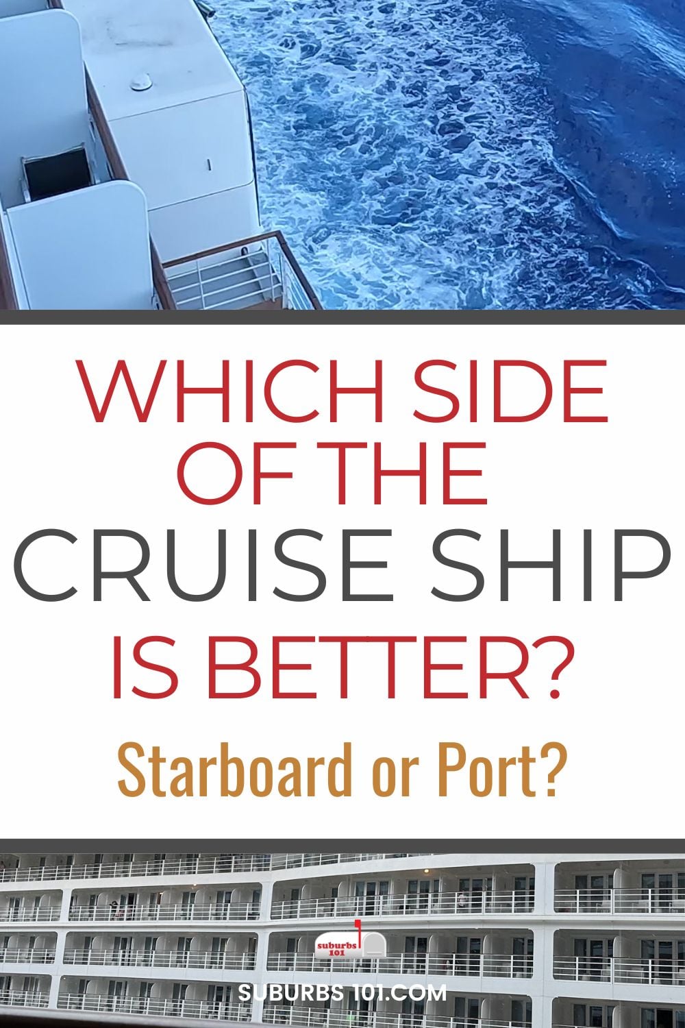 Which Side of the Cruise Ship is Better? Starboard or Port - Suburbs 101